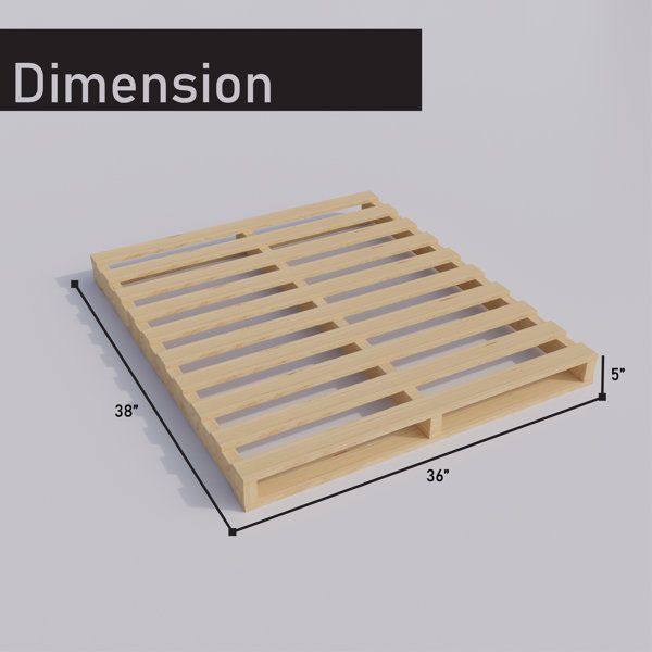 Spinal Solution Wooden Pallets, Easy for Commercial Use, Strong Sturdy Structure, 38x36x5 | Wayfair